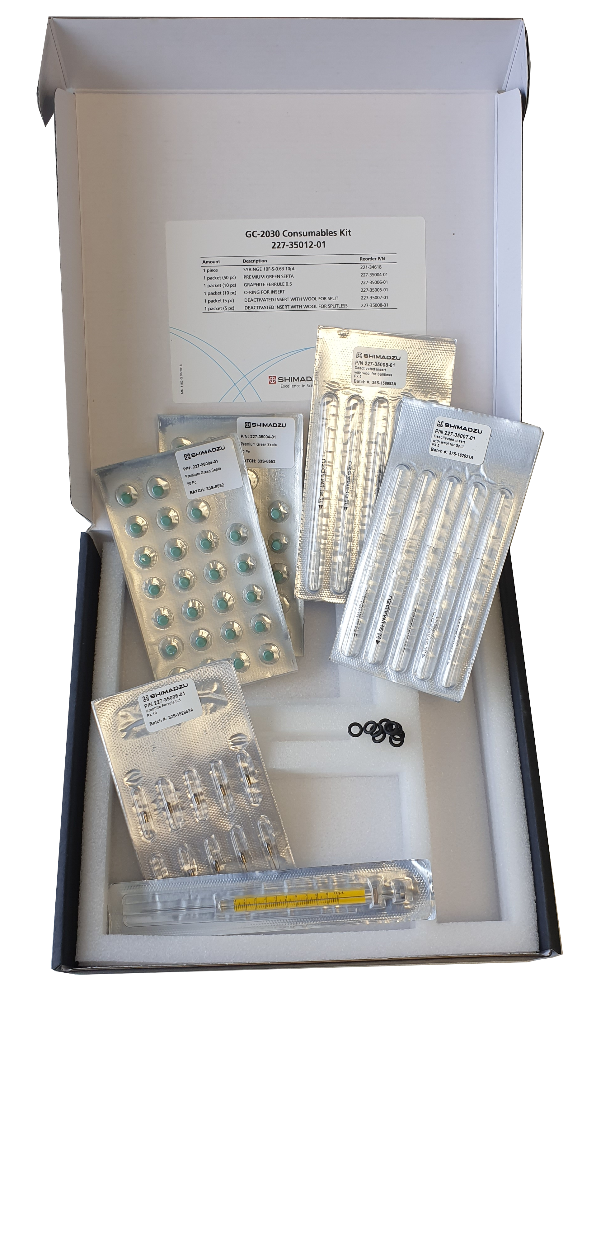 GC Consumables Kit : Shimadzu (Nederland)